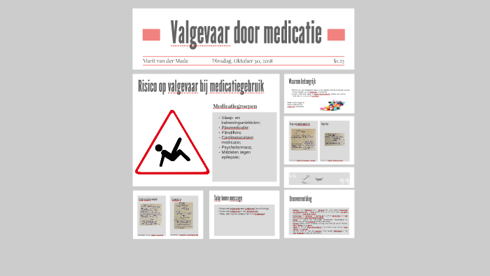 Valgevaar door medicatie by Marit van der Made on Prezi