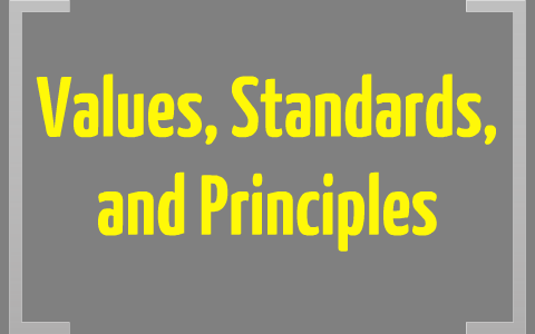 Values, Standards, and Principles by Zach Holmes on Prezi