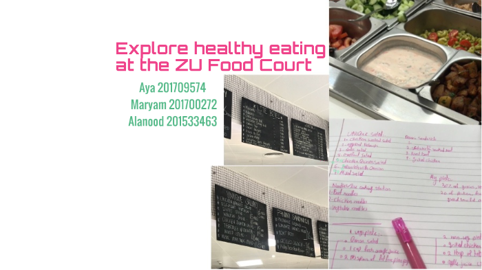 Explore healthy eating at the ZU Food Court by aya yaslam on Prezi