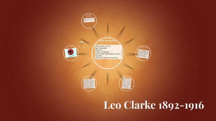 Leo Clarke 1893-1916 by chris saundersc on Prezi