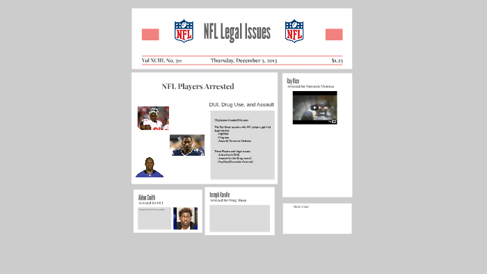 NFL Legal Issues by Rachel Brown on Prezi