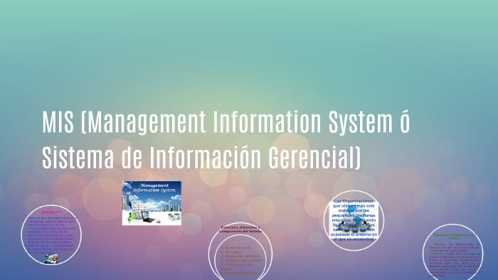 MIS (Management Information System ó Sistema de Información by Natalia ...
