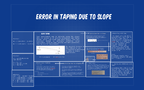 Error In taping due to slope by Amme Camile Marba on Prezi