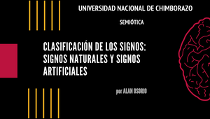 Clasificación del Signo: Signos naturales y Signos Artificiales by Alan ...