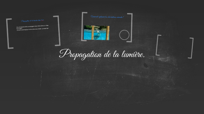 Propagation de la lumière 4ème par Vincent Verdier by Vincent Verdier ...