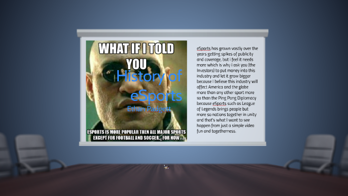 History of eSports by ethan padgett on Prezi