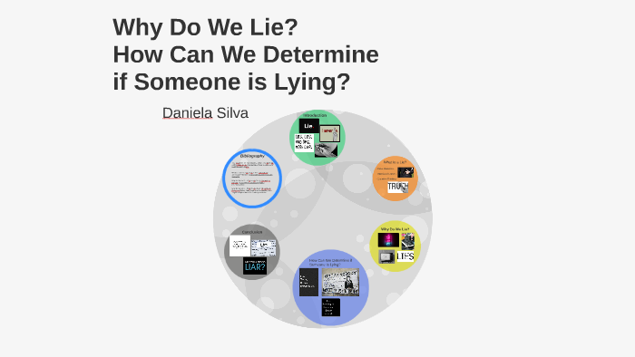 Why do we lie, and how can we determine if someone is lying? by Daniela ...