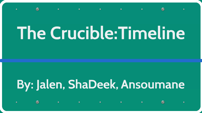 The Crucible:Timeline by Jalen Bobbitt on Prezi