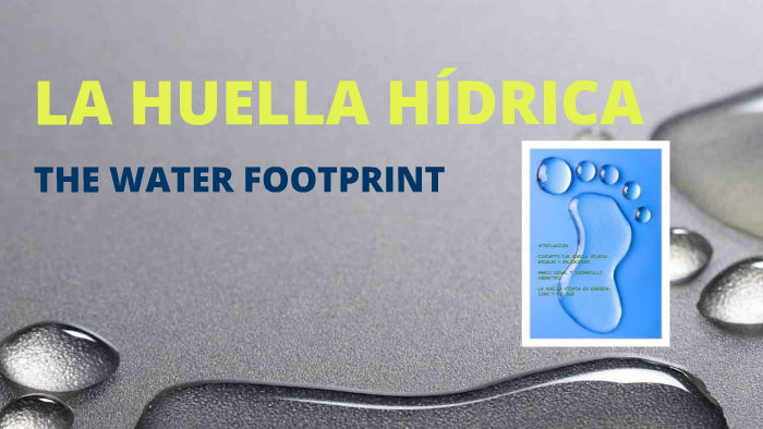 La Huella Hídrica - The Water footprint by Alex Fernandez Poulussen on ...