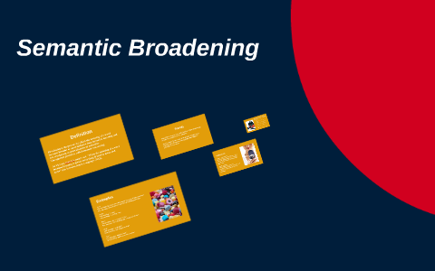 Semantic Broadening by Tabitha Wilders on Prezi