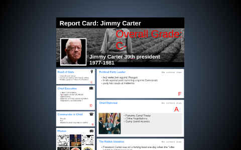 Report Card: Jimmy Carter by Jordan Chase on Prezi