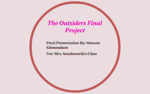 The Outsiders Final Project by simone edmondson on Prezi