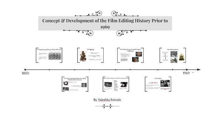 Concept and development of the film editing history prior to by ...