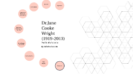Jane Cooke Wright Achievements