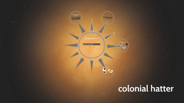colonial hatter by Nicholas montville on Prezi