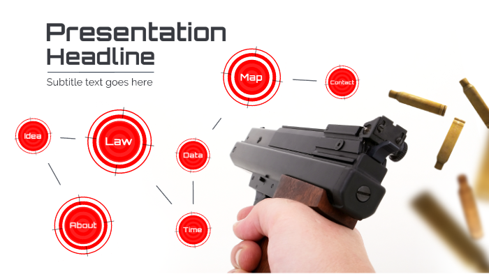 Gun Presentation Template by Prezi Templates by Prezibase on Prezi