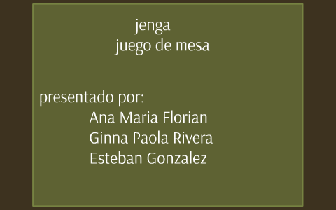 jenga by Esteban Moreno on Prezi
