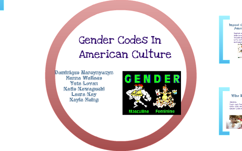 Gender Codes In American Culture by Dominique Mercer on Prezi