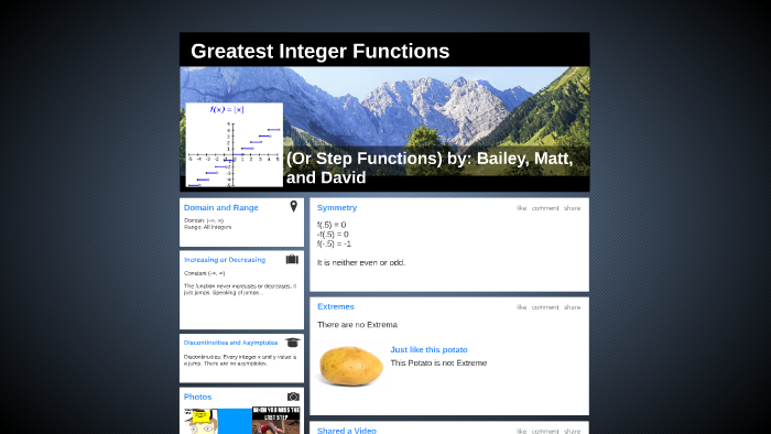 Greatest Integer Functions by Bailey Knight on Prezi