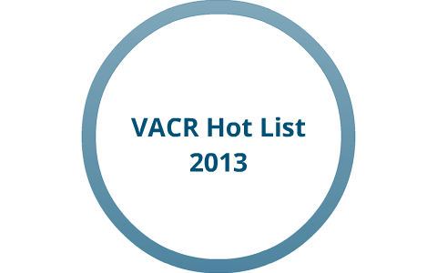 VACR Hot List by Bridget Hunter on Prezi