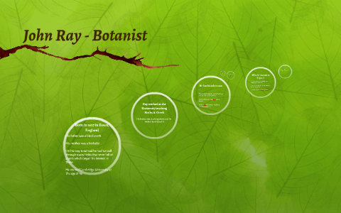 John Ray - Botanist by Zena Lauer on Prezi
