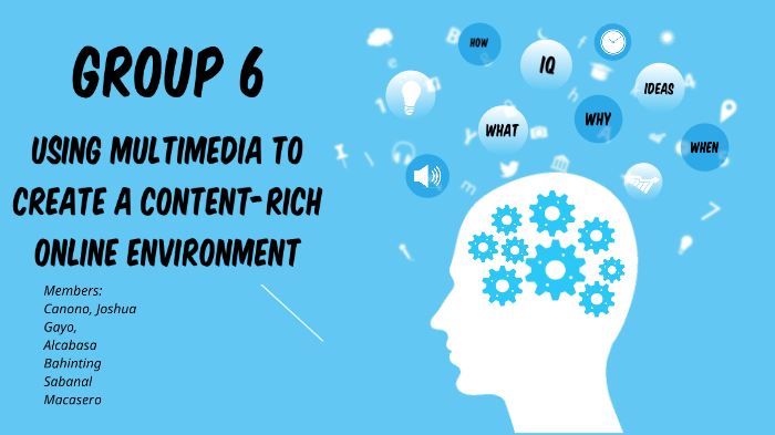 Using multimedia to create a content-rich online environment by JOSHUA ...