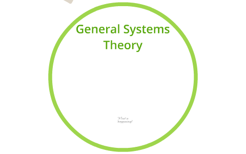 General Systems Theory by on Prezi