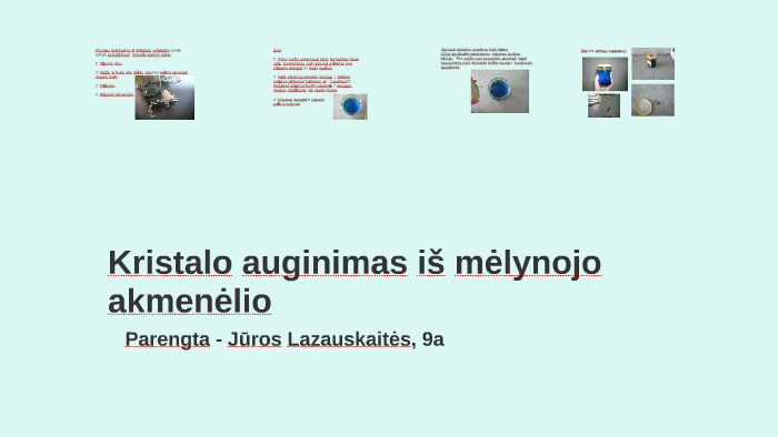 Kristalas Gamintas Iﾅ Mﾄ様ynojo Akmenﾄ様io Vario Sulfato Pent By Mija