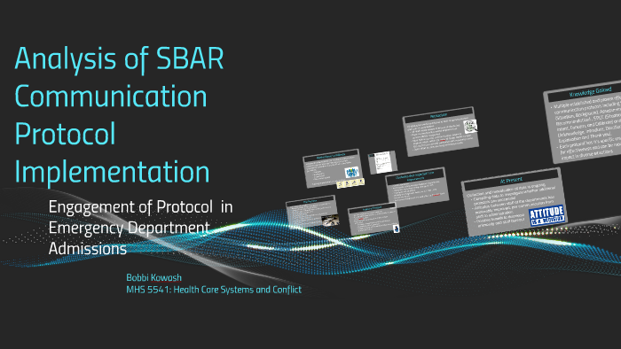 Analysis of SBAR Communication Protocol Implementation by Bobbi Kowash ...
