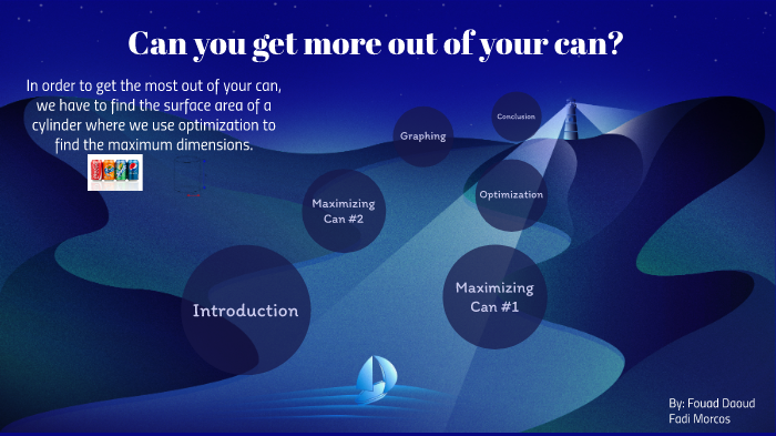 Calculus Optimization Project by Fouad Daoud on Prezi