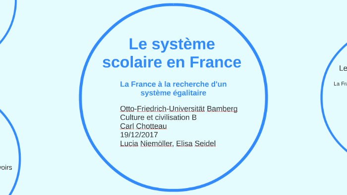Le système scolaire en France by Elisa Seidel on Prezi