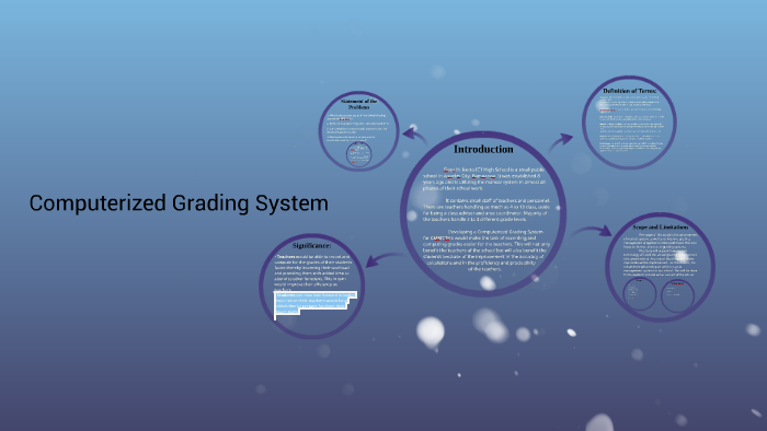 Computerized Grading System by Mark Christian Tan on Prezi