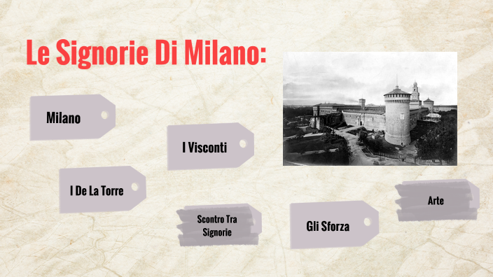 Le Signorie Di Milano by ylenia cardone on Prezi