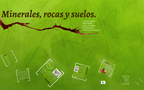Minerales, rocas y suelos. by Montse MA on Prezi