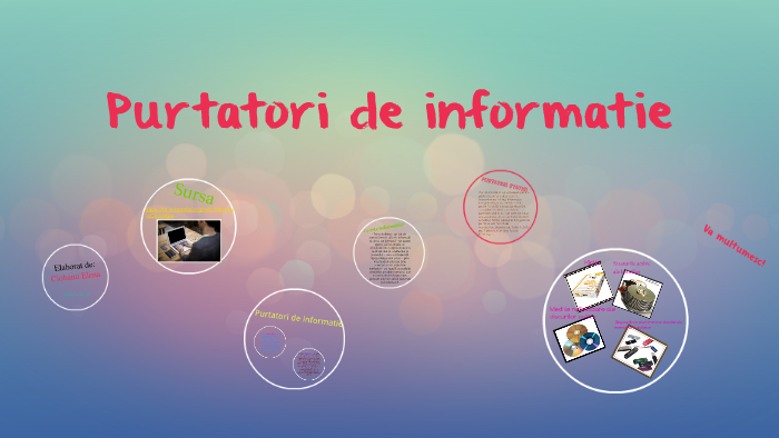 Purtatori de informatie by Elena Ciobanu on Prezi