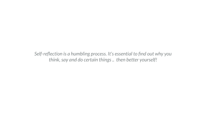 Self-reflection is a humbling process. It’s essential to fin by steffi bisterbosch on Prezi