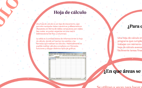 Hoja de calculo by Reyna Calvillo on Prezi