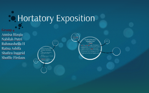 Hortatory Exposition by on Prezi