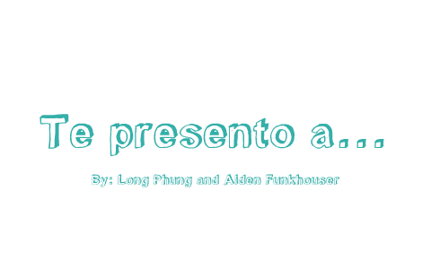 Te Presento A... by Harold Lee