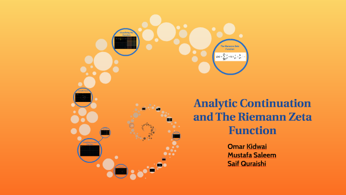 Analytic Continuation and The Riemann Zeta Function by Omar Kidwai on Prezi