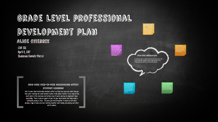 Grade Level professional Development plan by on Prezi
