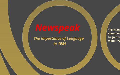 Newspeak: The Use Of Language in 1984 by Ron Adriano on Prezi