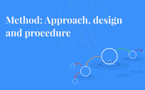 Method: Approach, design and procedure by Laura Daniela Di Ninno on Prezi