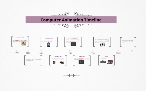 Computer Animation Timeline by Jasmine Northman