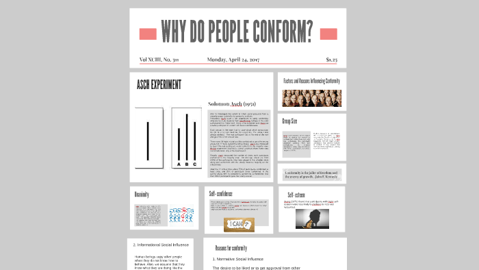 WHY DO PEOPLE CONFORM? by on Prezi