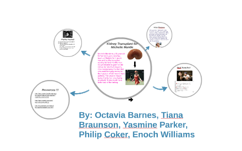 Kidney Transplant for Michelle Mantle by octavia barnes on Prezi