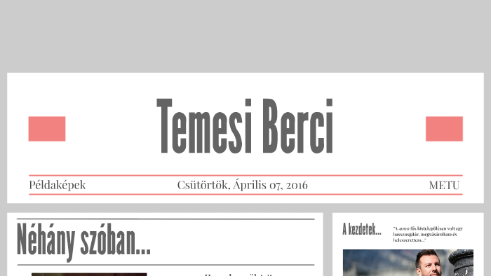 Temesi Berci by Adrus Badicz on Prezi