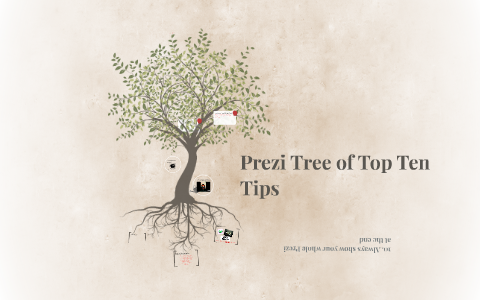 Prezi Tree ofTop Ten Tips by james wood on Prezi
