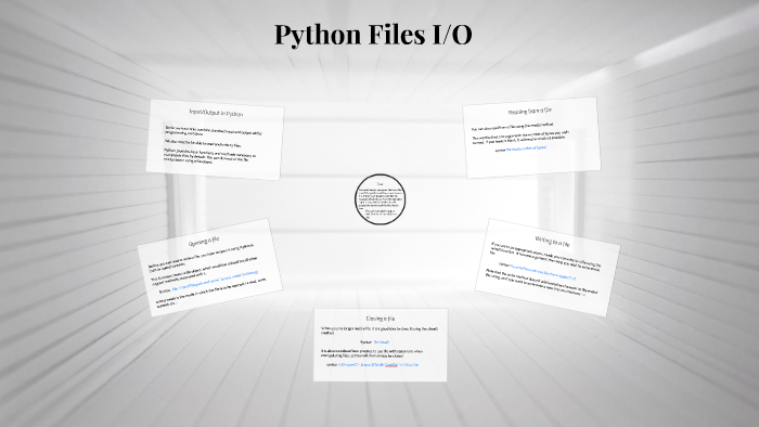 Python Files I/O by benjamin smith on Prezi