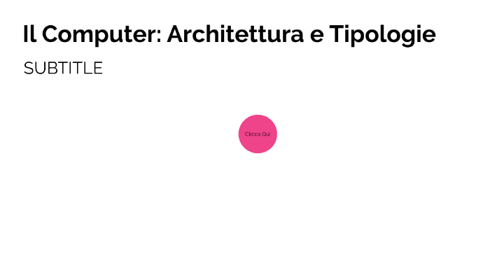 Il Computer: Architettura e Tipologie by Francesco Parlato on Prezi
